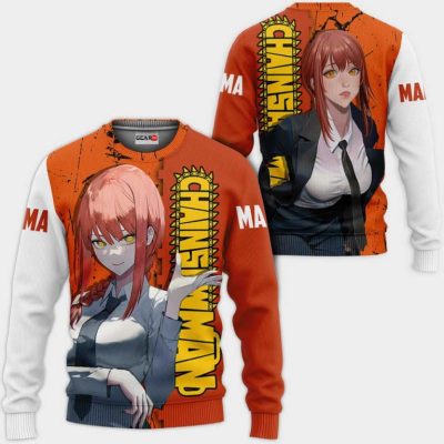 Makima Custom Chainsaw Man Anime 3D Hoodie, Bomber Jacket - Hot Sale 2026